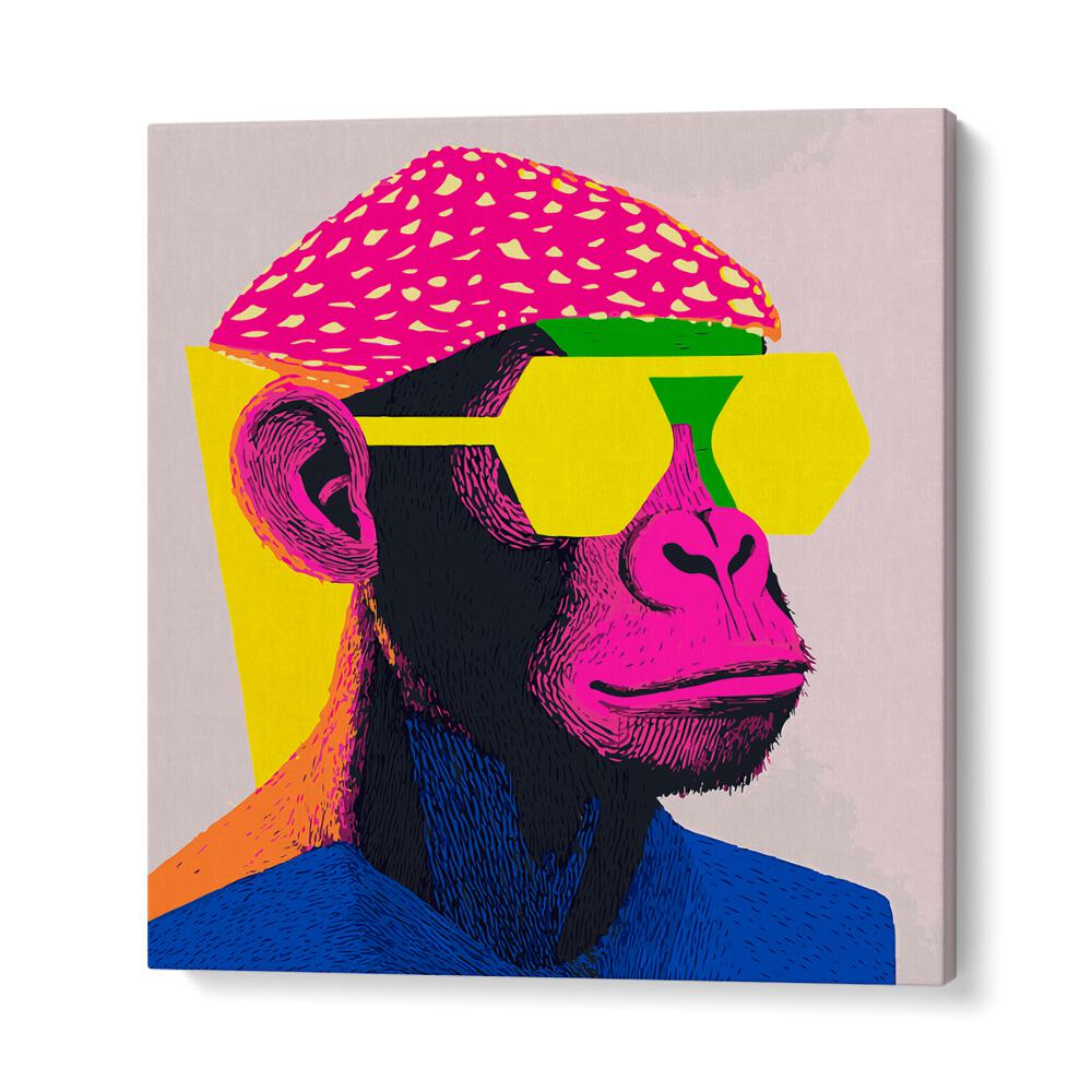 Cool Monkey Pop Art Paintings Vibrant Wall Art Prints – Asianmonk