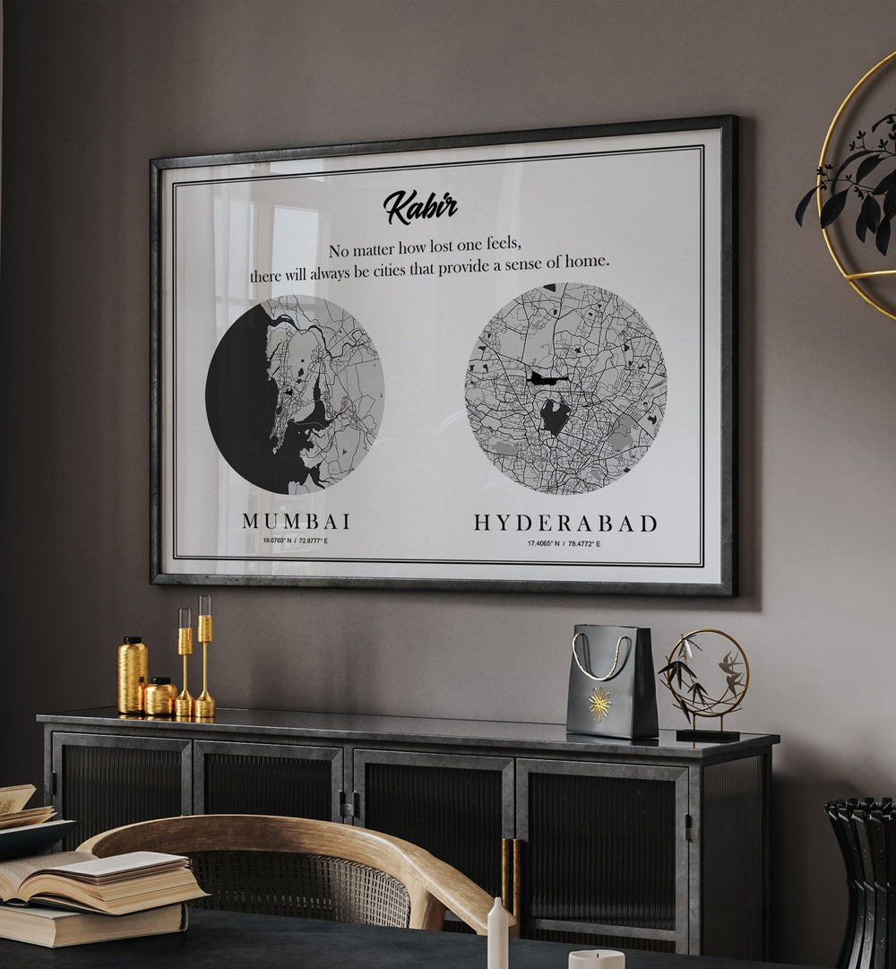 Dual Expression Map Paintings for Unique Wall Art – Asianmonk