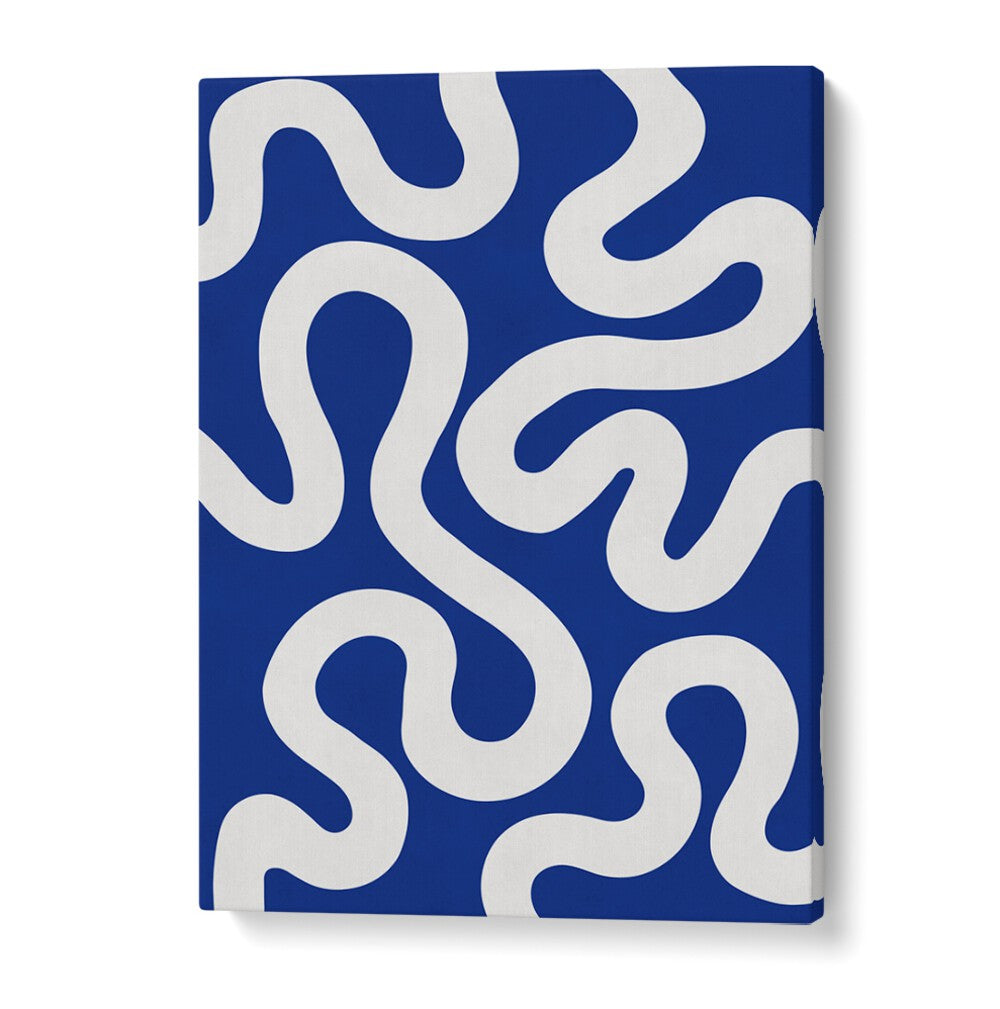 Undulating Curves III Abstract Painting for Modern Decor