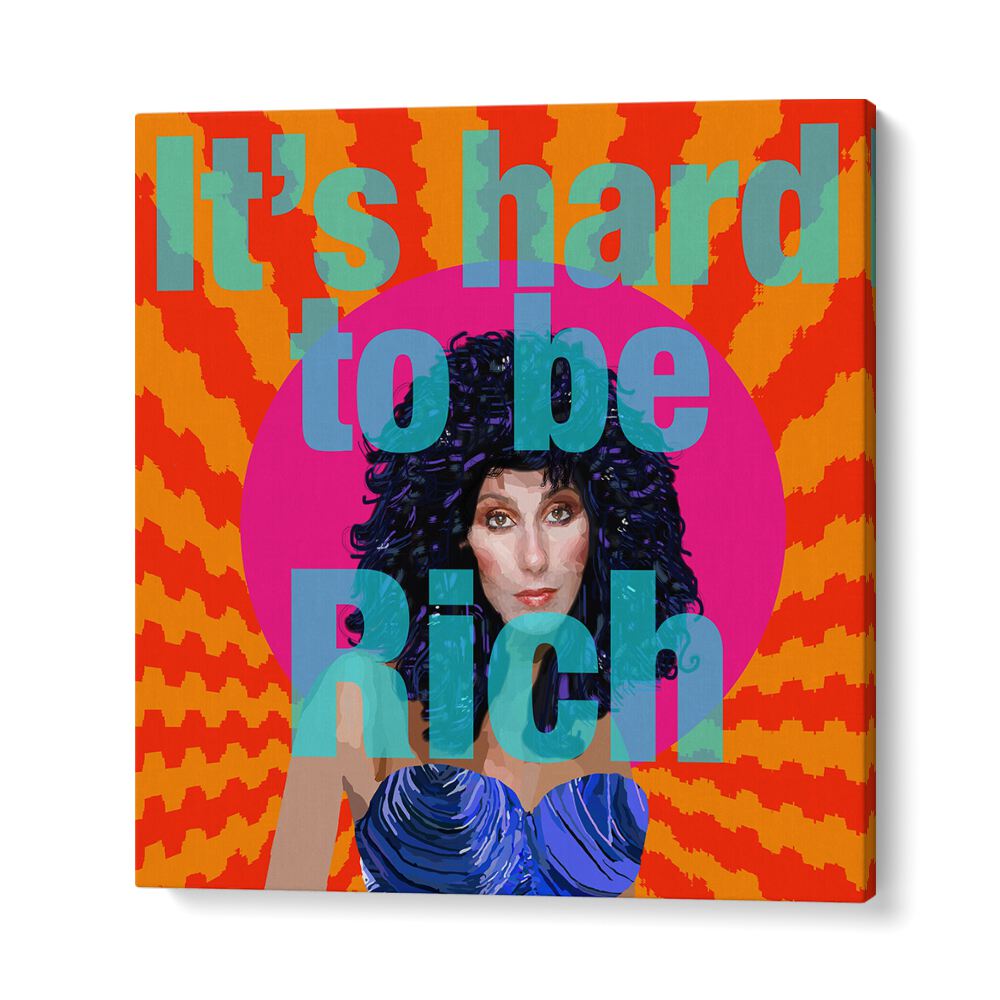 Hard To Be Rich Pop Art Painting By Lynnda Rakos – Asianmonk