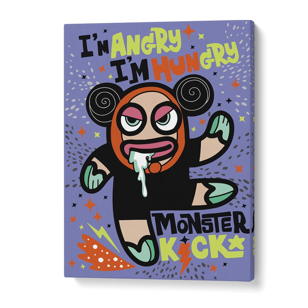 Monster Kick Comic Posters for Vibrant Wall Art – Asianmonk