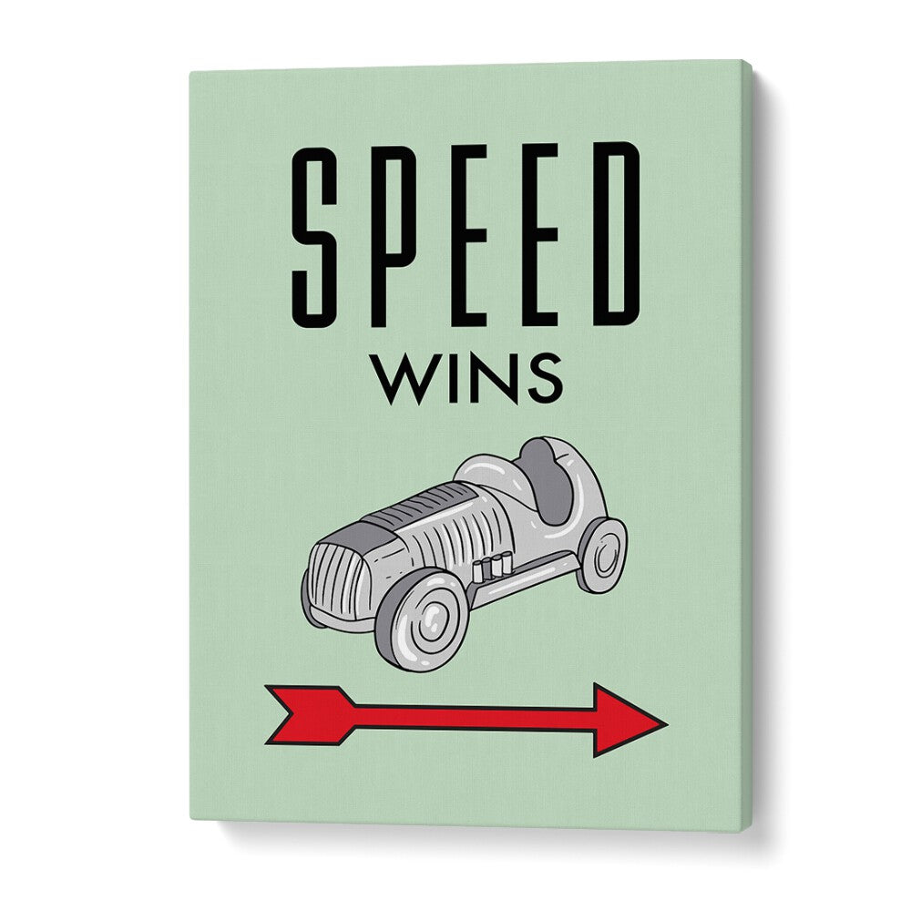 Speed Wins Money Posters - Fast-Paced Strategy Art