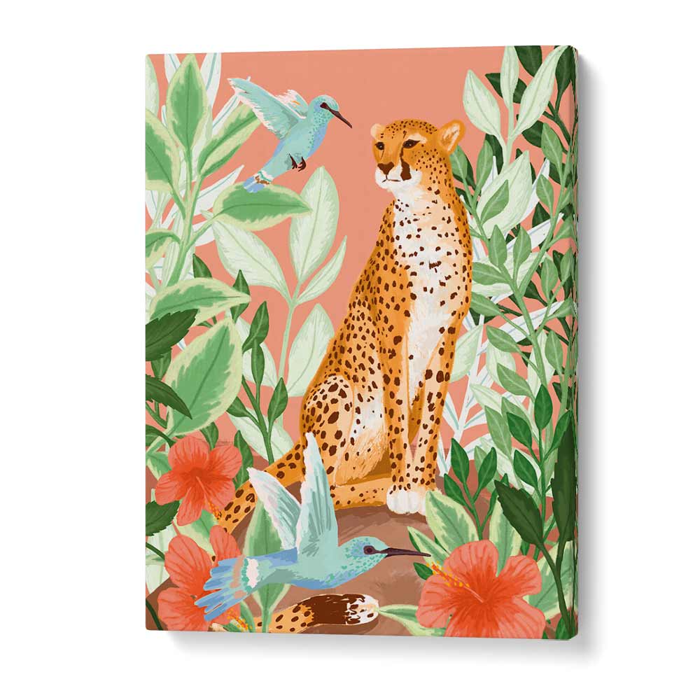 Tropic Cheetah Animal Painting for Kids Room Decor – Asianmonk