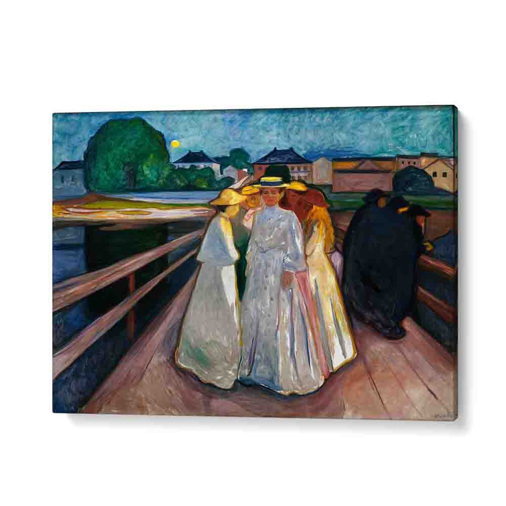 On The Bridge 1903 Vintage Painting by Edvard Munch – Asianmonk
